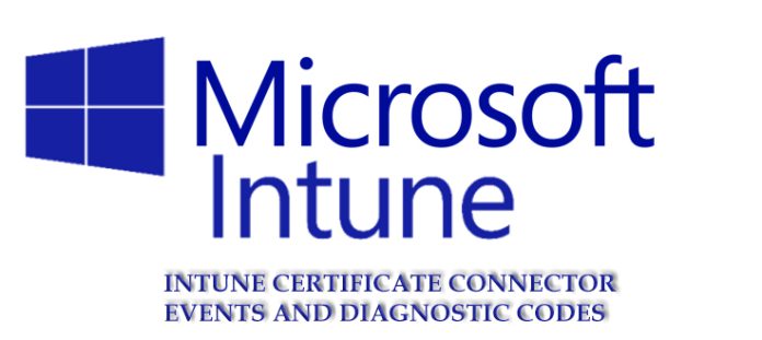 MDM_05_Intune Certificate Connector events and diagnostic codes ...