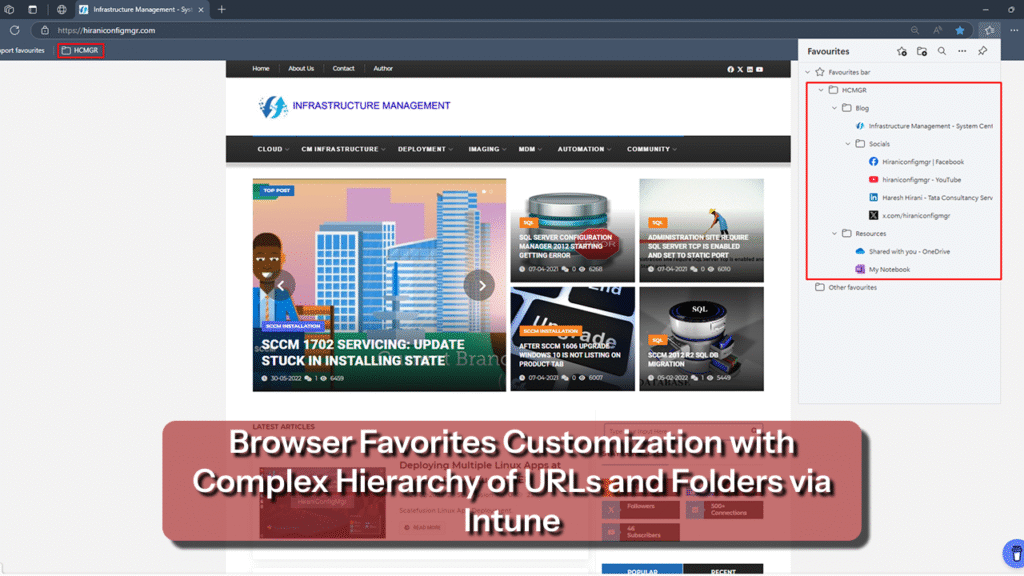 MDM_60_Browser Favorites Customization with Complex Hierarchy of URLs ...