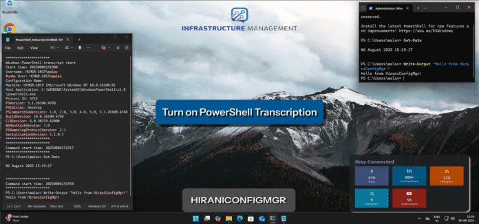 MDM_71_Audit‑Ready PowerShell: Enable & Setup PowerShell Transcription ...