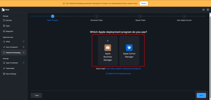 MDM_72_How to Renew Volume Purchasing and Automated Device Enrollment Tokens in Jamf Now ...