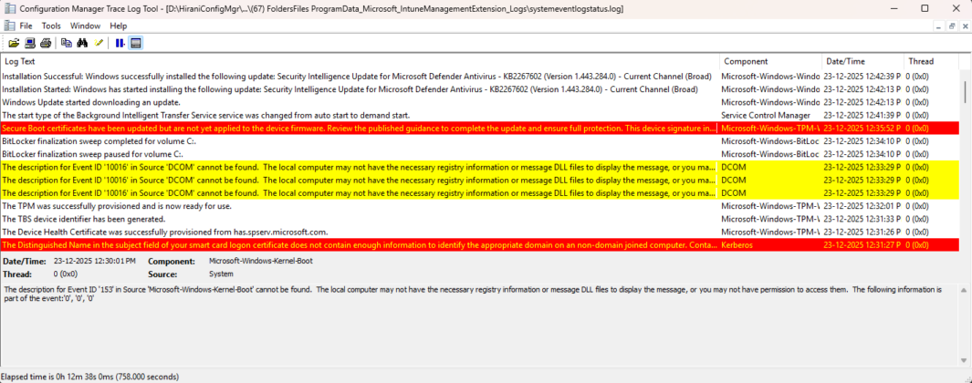 MDM_80_Collecting Windows System Event Logs Using Intune Remediation ...