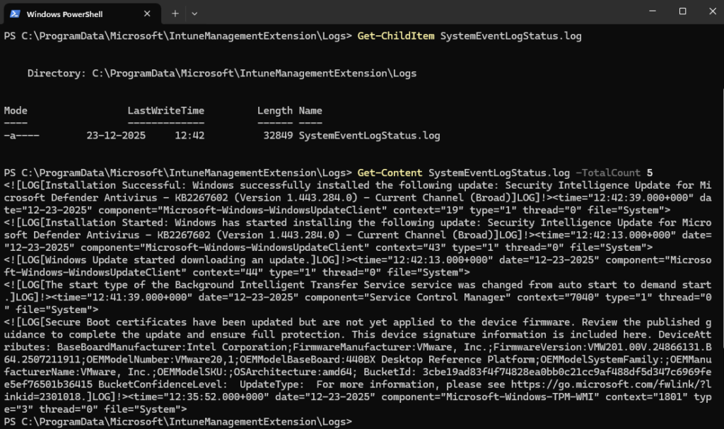 MDM_80_Collecting Windows System Event Logs Using Intune Remediation ...