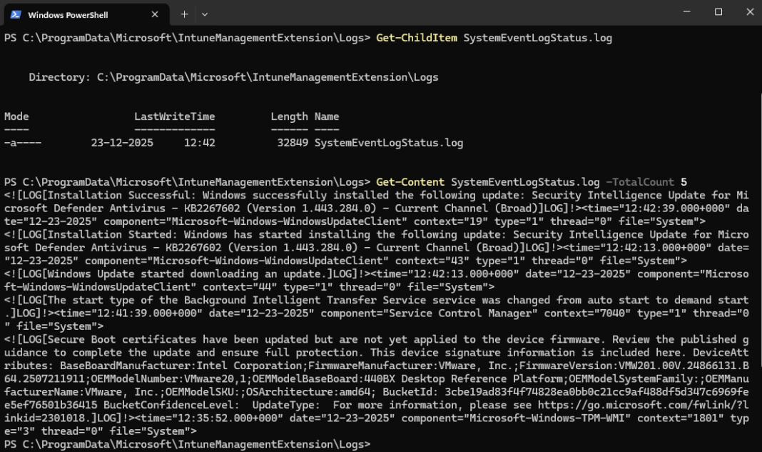 MDM_80_Collecting Windows System Event Logs Using Intune Remediation ...