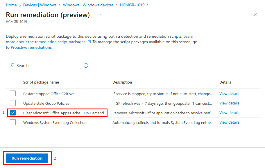 MDM_81_Clear Microsoft Office Apps Cache Using Intune Remediation ...