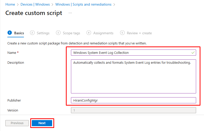 MDM_80_Collecting Windows System Event Logs Using Intune Remediation ...