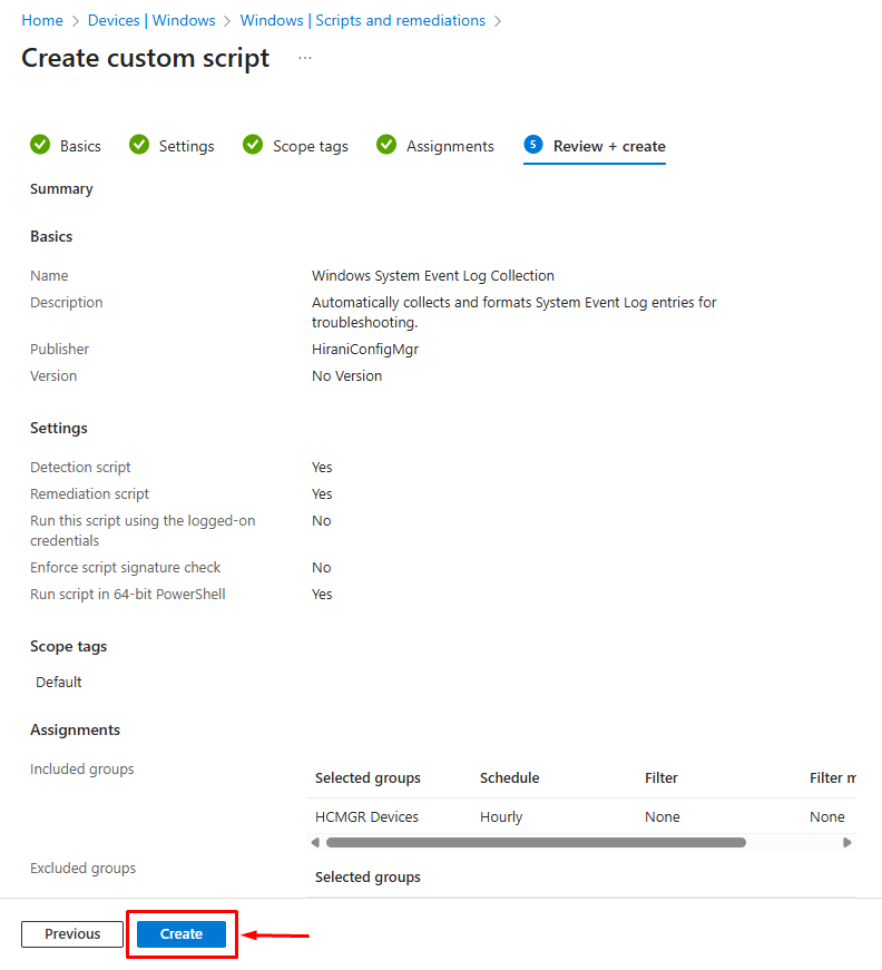 MDM_80_Collecting Windows System Event Logs Using Intune Remediation ...